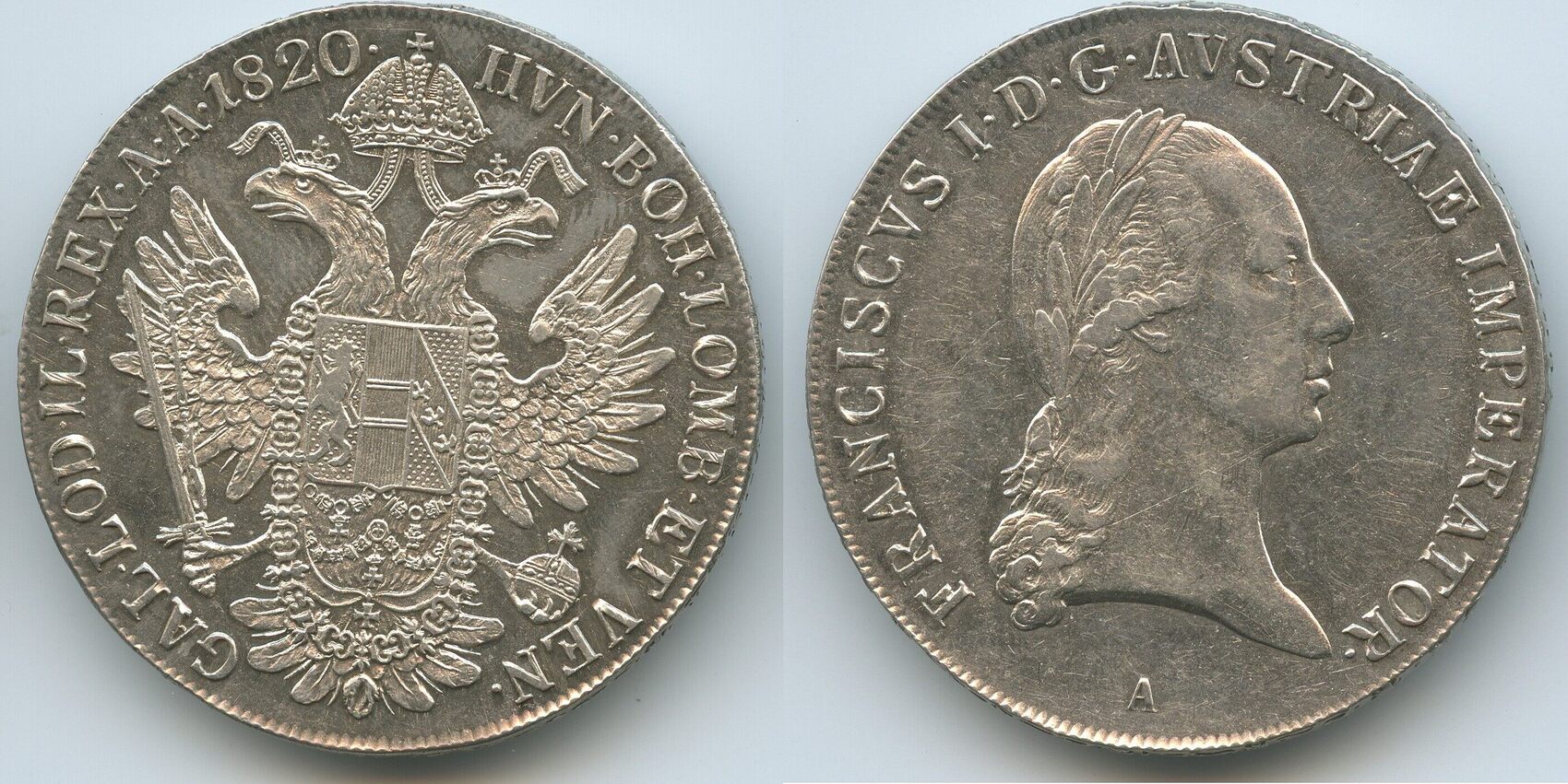 Österreich Kaiserreich 1 Konventionstaler Silber 1820 A Wien GB1275 ...