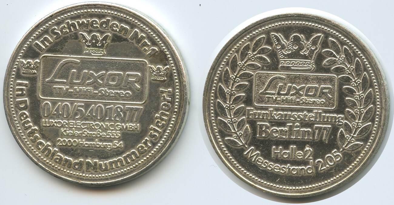 Deutschland Bundesrepublik Berlin - Schweden Werbemedaille nd. M1048 ...