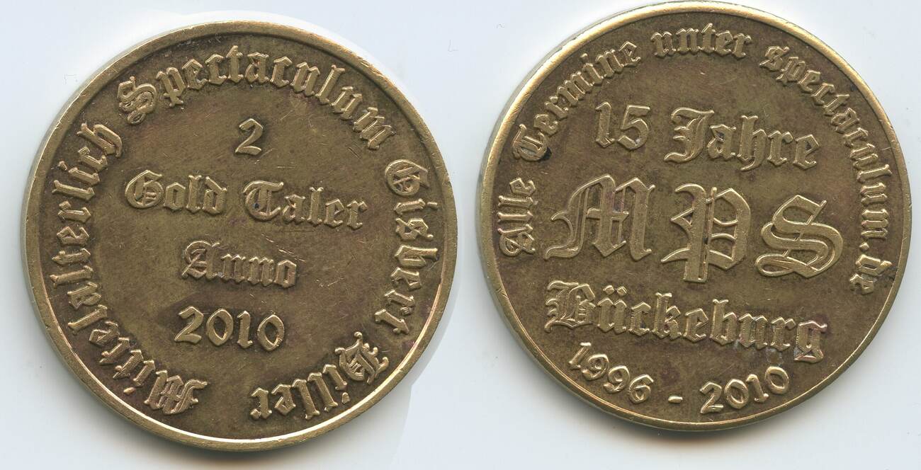 Deutschland Bundesrepublik Wertmarke 2 Gold Taler 1996-2010 M458 - 15 ...