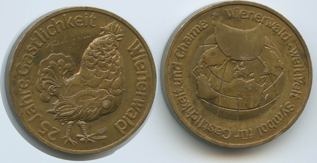 Österreich Bronzemedaille nd. 1970 G16599 - Wienerwald 25 Jahre ...