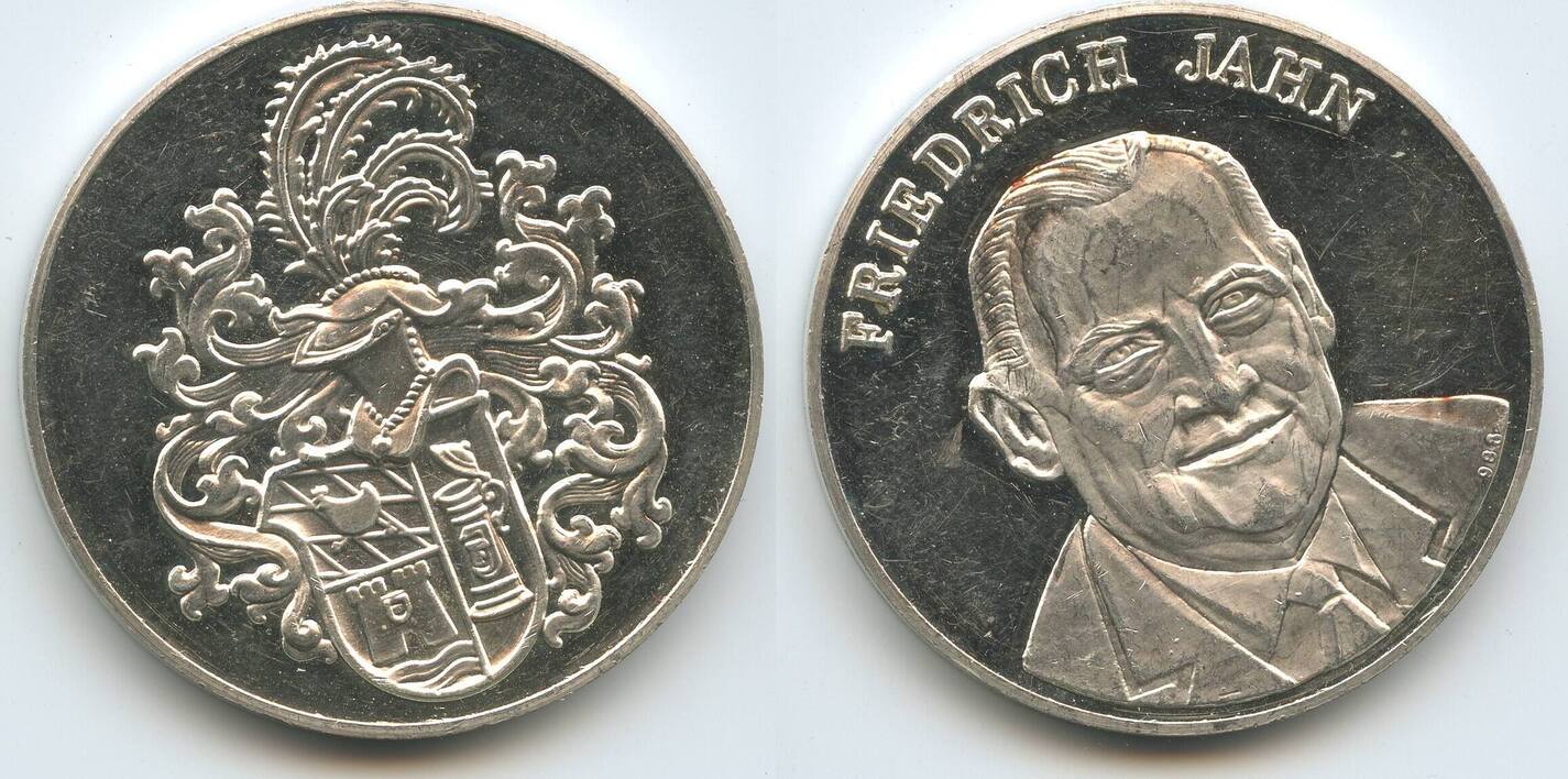 Österreich - Deutschland Silbermedaille 1955-1970 M617 - Friedrich Jahn ...