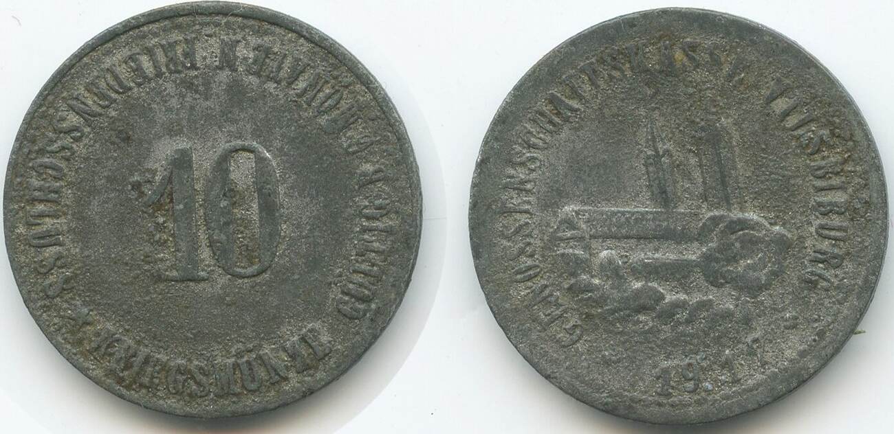Deutsches Reich Bayern 10 Pfennig Wertmarke 1917 G4940 ...