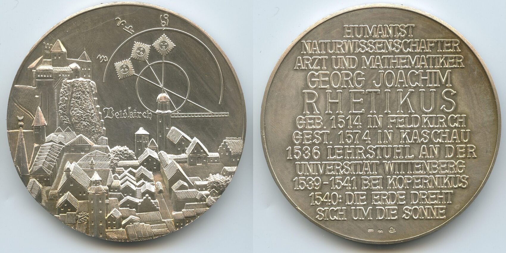 Österreich Vorarlberg Feldkirch Kaschau Große Silbermedaille nd. 1978 M ...