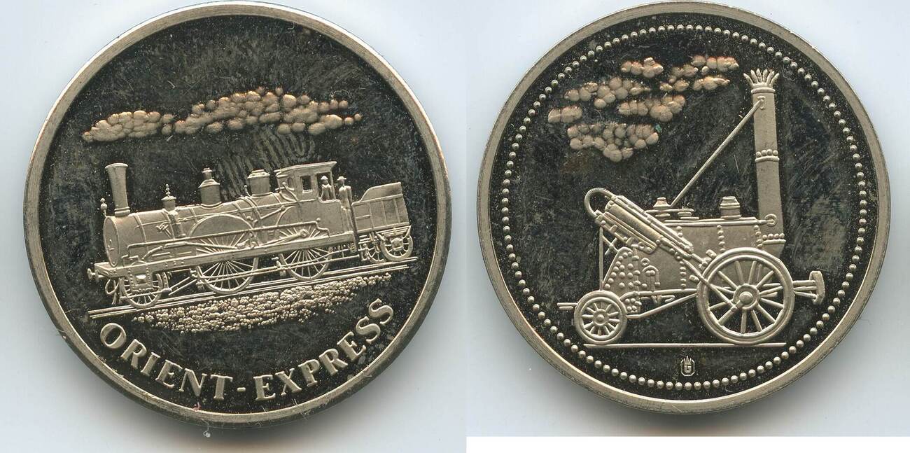 Deutschland Medaille nd. GY748 - Orient Express Eisenbahn Adler Fast ...