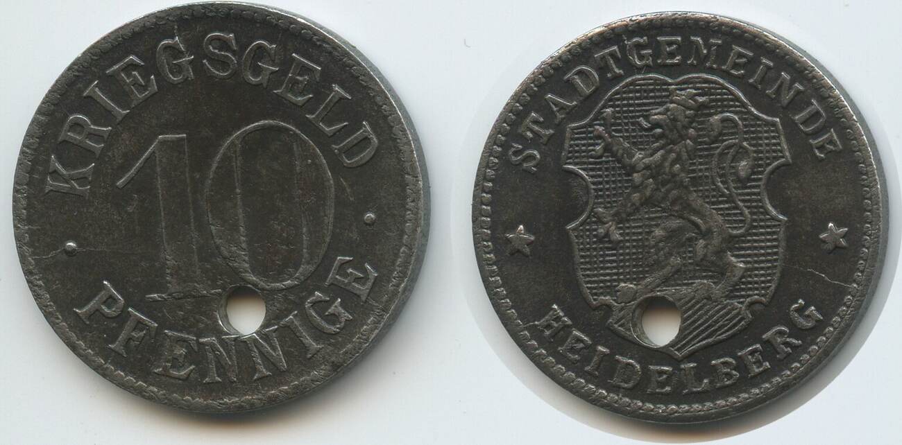 Deutsches Reich Baden 10 Pfennig Notgeld nd. 1918-1919 G11921 ...
