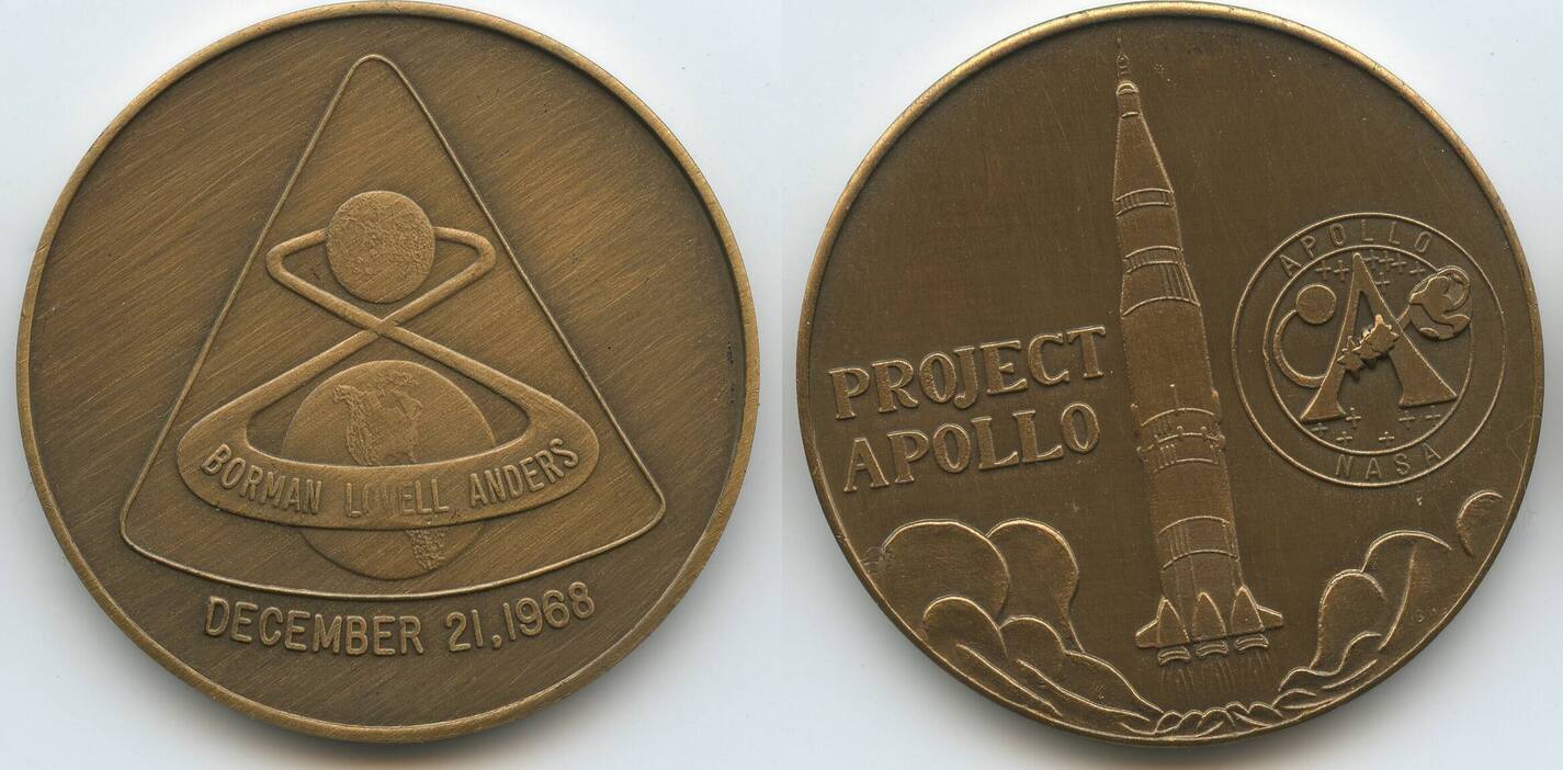 Vereinigten Staaten von Amerika Bronzemedaille Raumfahrt December 21 ...