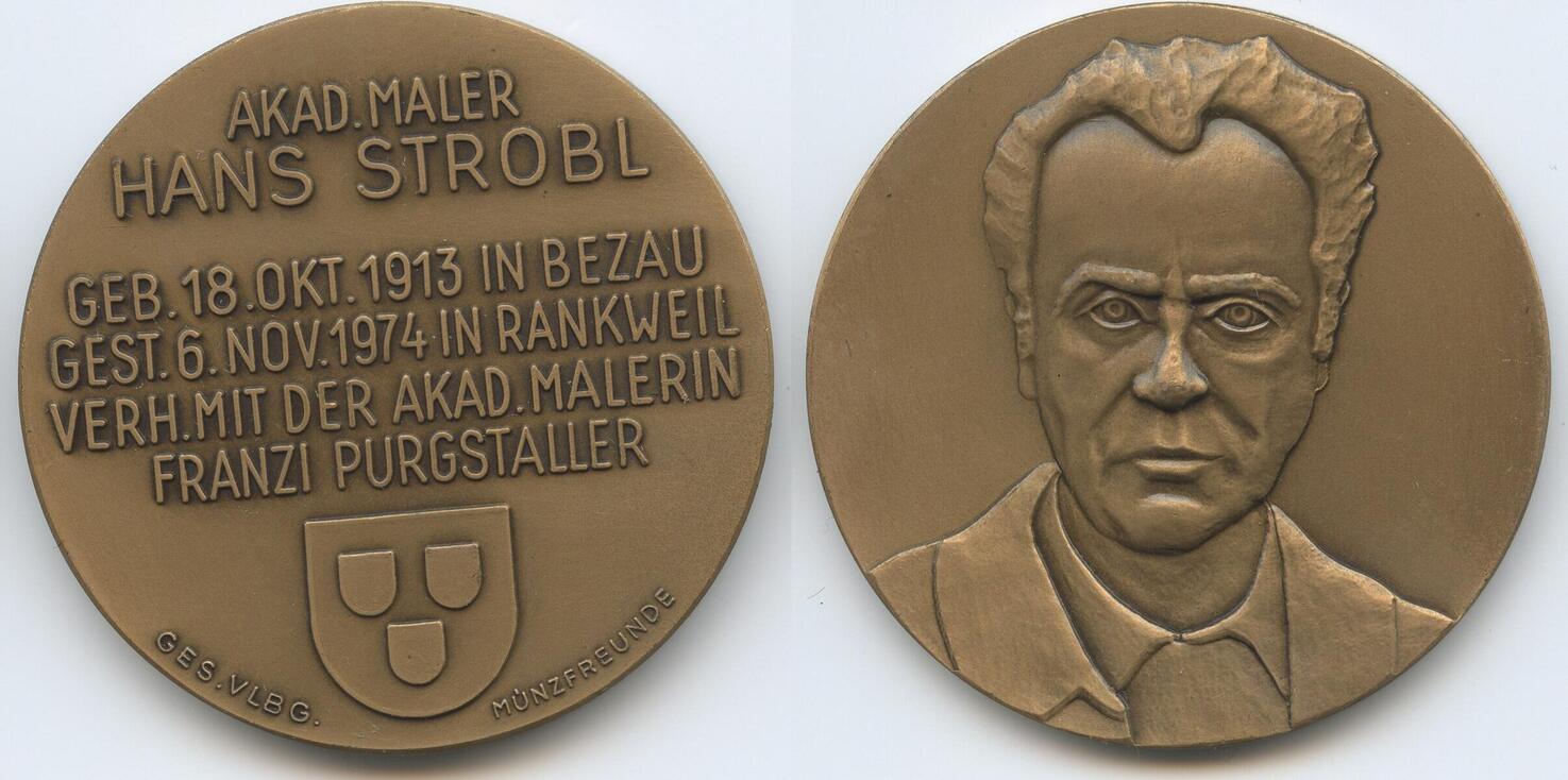 Österreich Vorarlberg Bronzemedaille nd M#0051 - Akad. Maler Hans ...