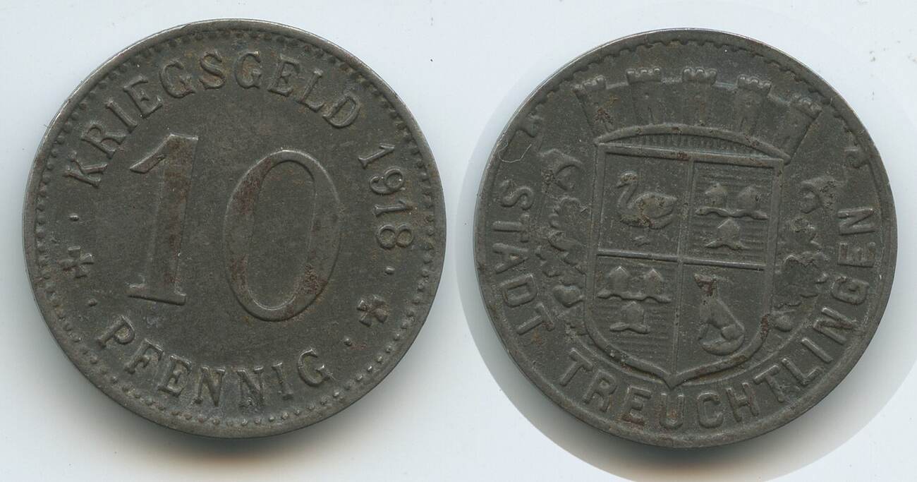 Deutsches Reich Bayern 10 Pfennig Notgeld 1919 G7010 - Stadt ...