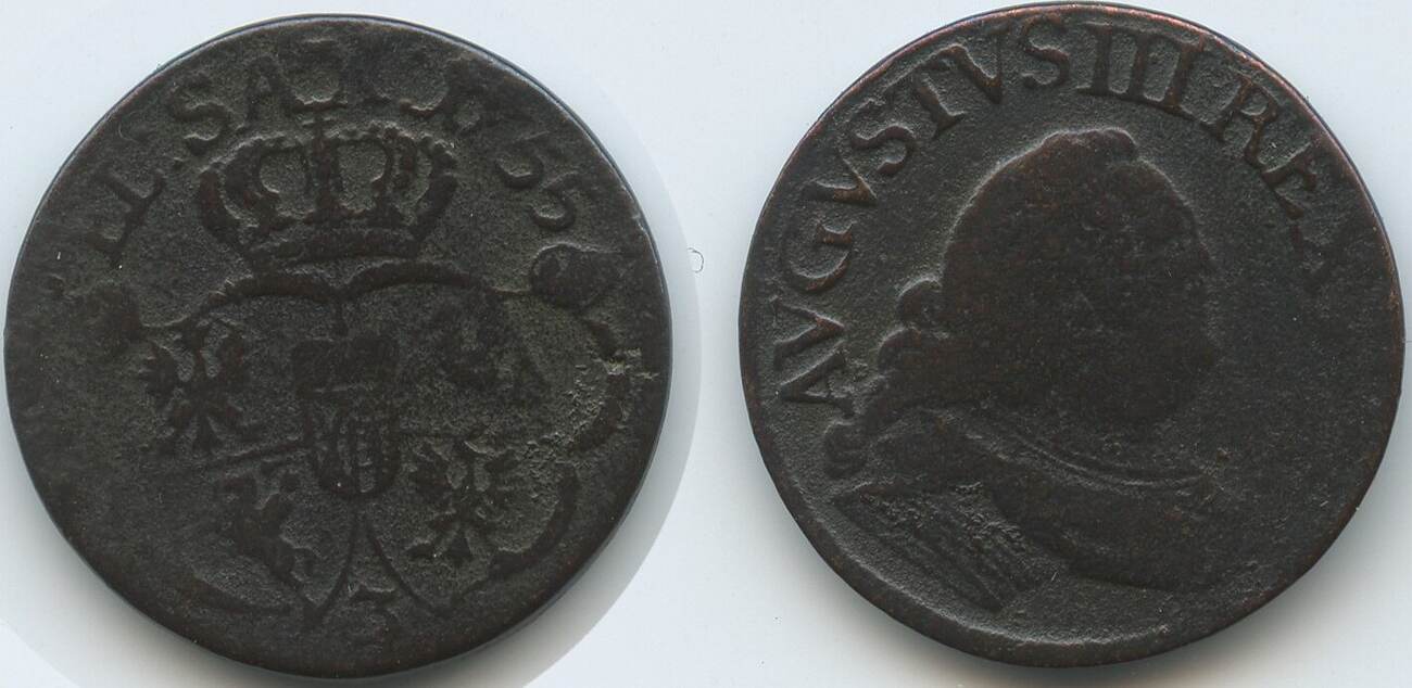 Polen Litauen 1 Groszy 1755 G14021 - Augustus III. 1734-1763 - Poland ...