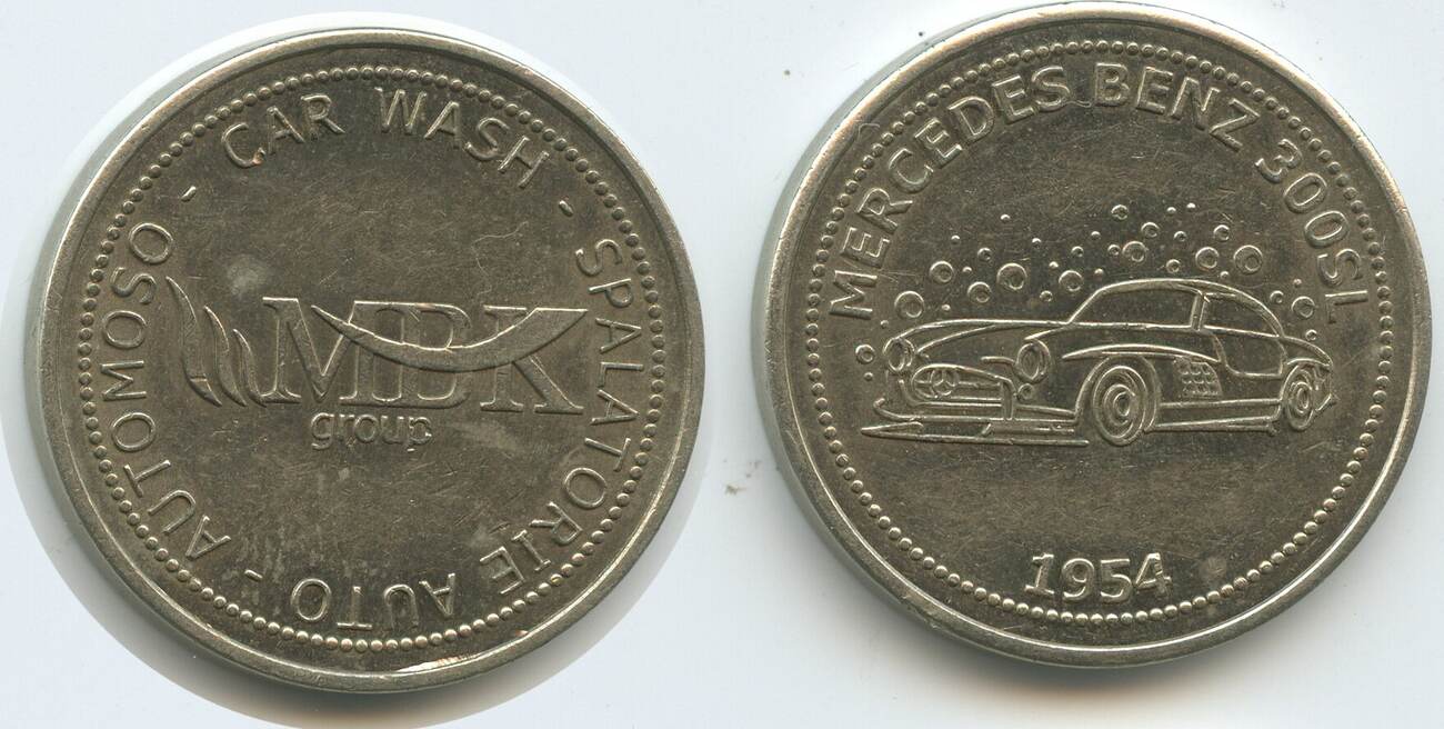 Rumänien Waschmarke Wertmarke Jeton Token nd. GX1598 - Mercedes Benz ...