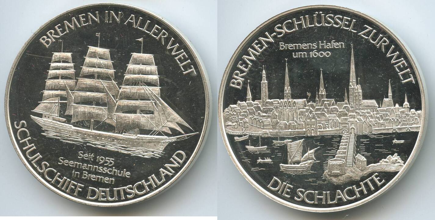 Deutschland Bundesrepublik Bremen Silbermedaille nd. PA182 - Bremen ...