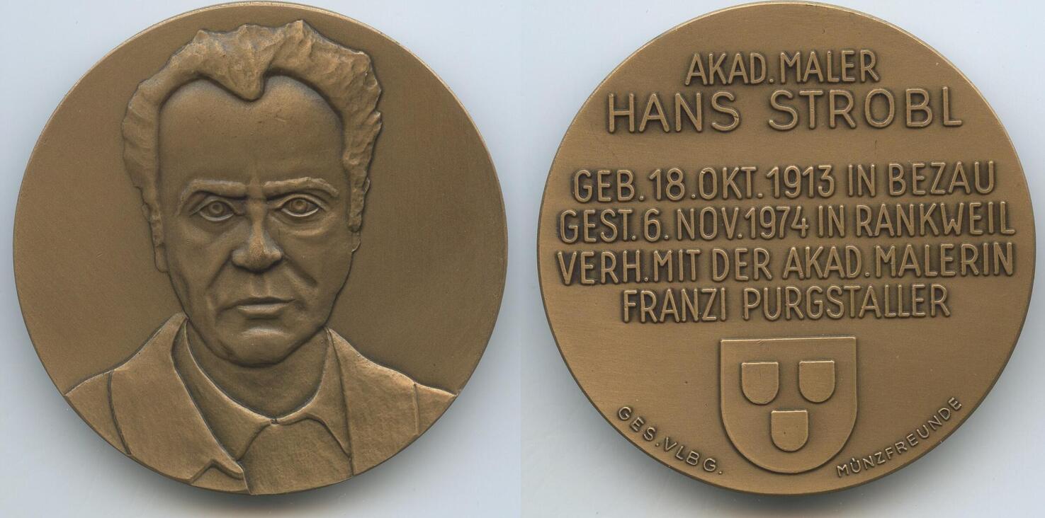 Österreich Vorarlberg Bronzemedaille Vorarlberger Münzfreunde nd M#0089 ...