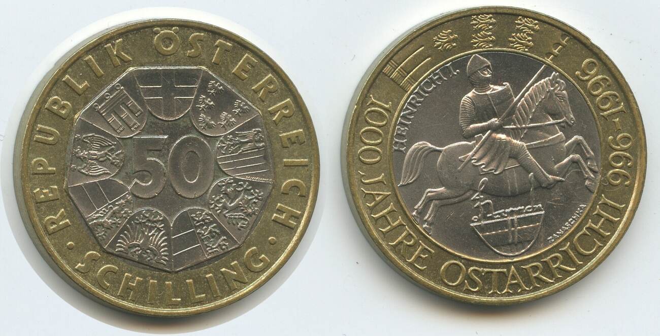Österreich 50 Schilling 1996 G12260 - 1000 Jahre Ostarrichi 996-1996 ...