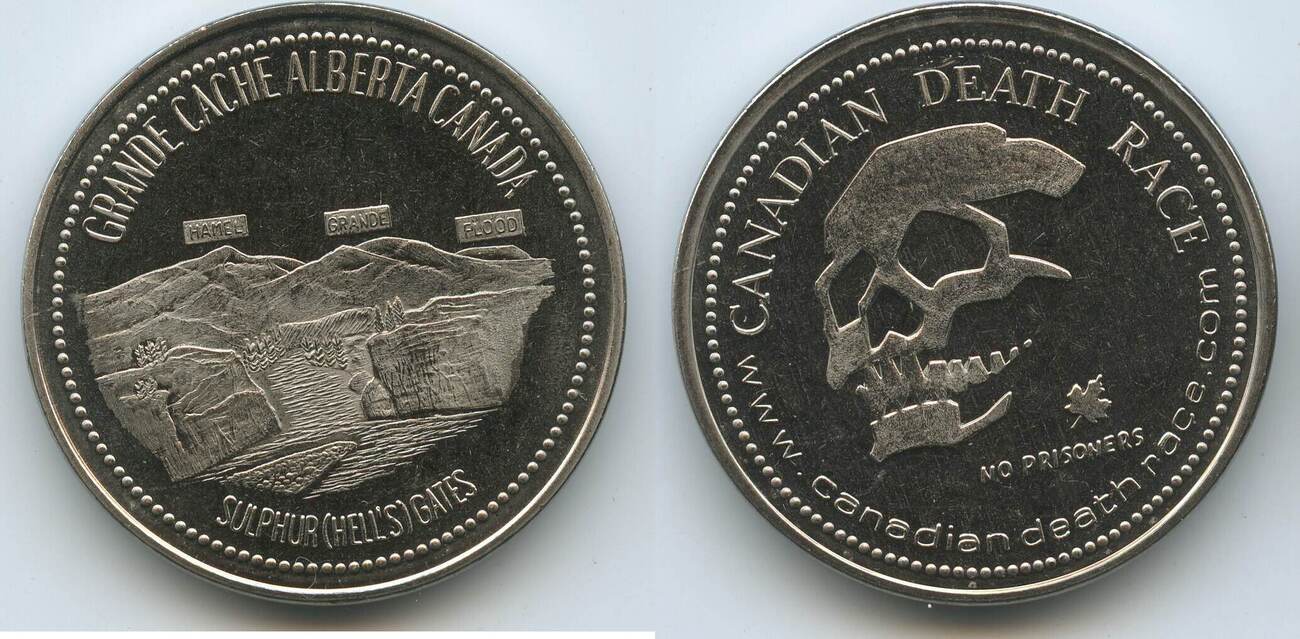 Kanada Medaille 1984 G11328 - Canadian Death Race - Grande Cache ...