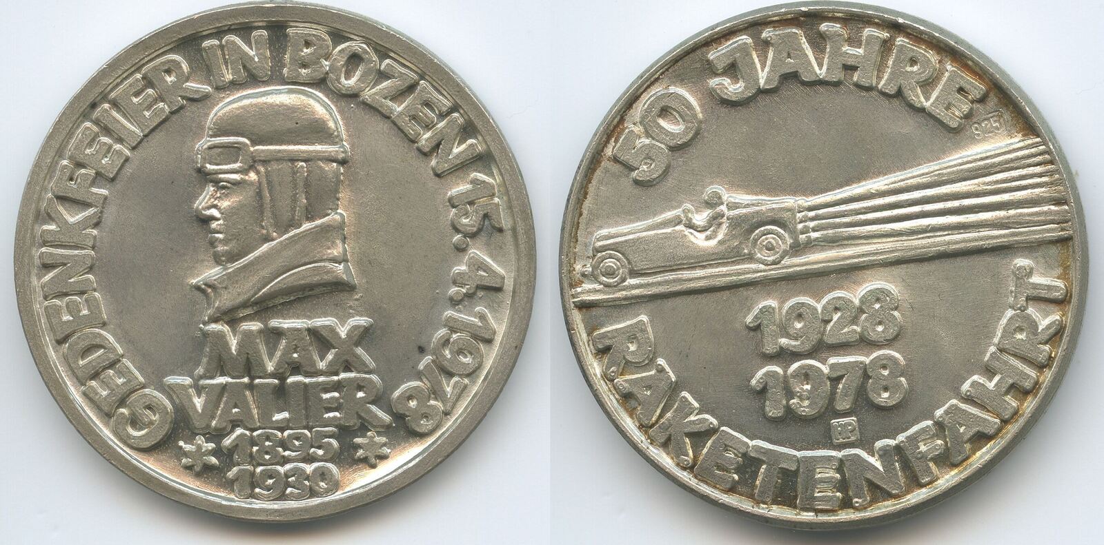 Italien Südtirol Silbermedaille 1978 M#7260 - Gedenkfeier Bozen 50 ...