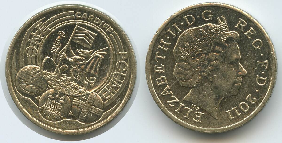 Großbritannien Great Britain United Kingdom One Pound 2011 G2162 ...