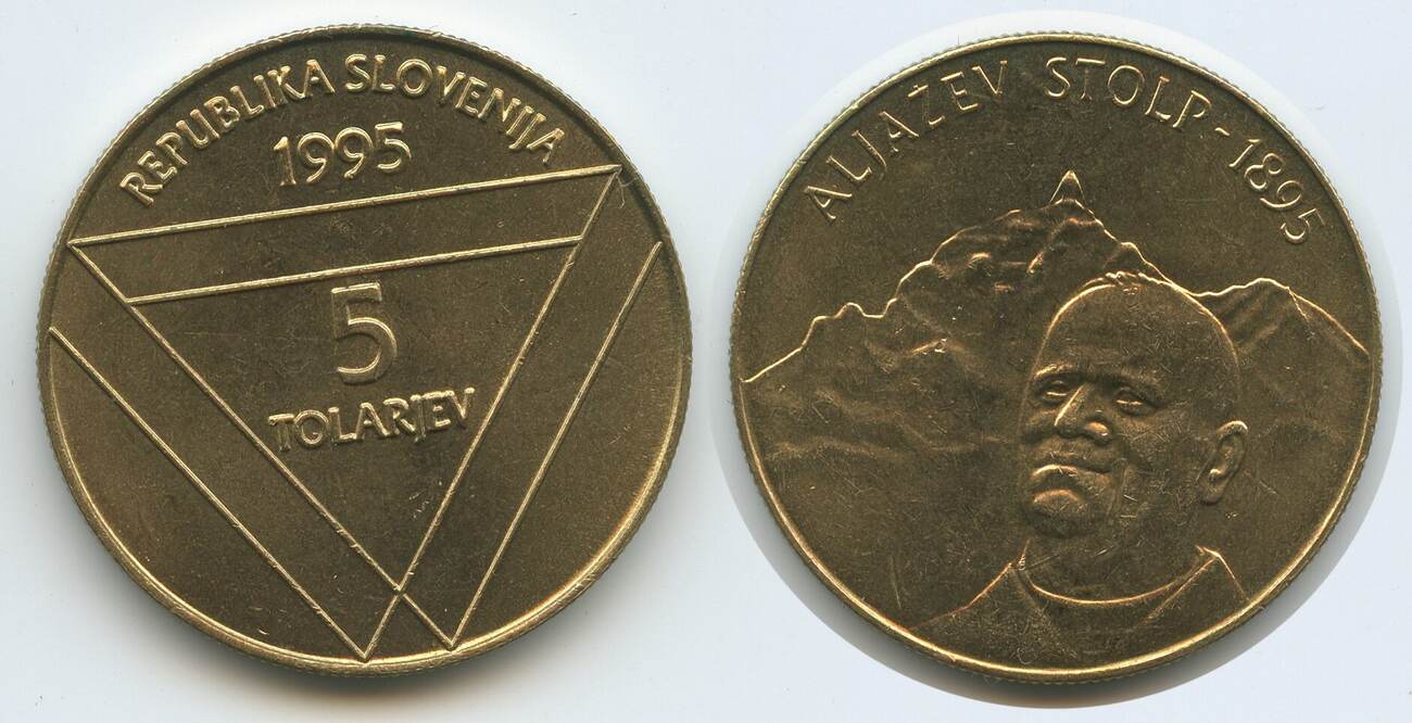 Slowenien 5 Tolarjev 1995 M#6614 - Centennial of Erection of Aljaž turret Slovenia Fast ...