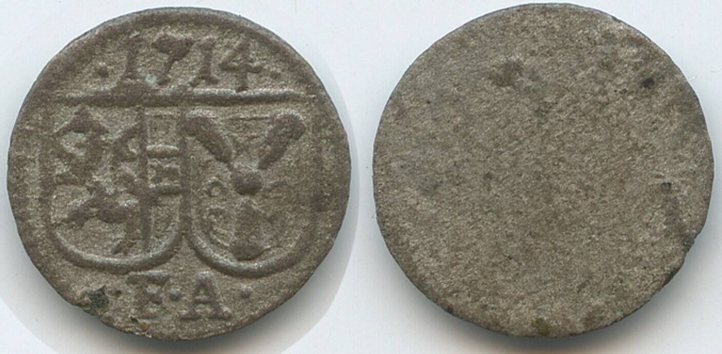 Österreich Salzburg Erzbistum 1 Pfennig Silber 1714 GB1135 - Erzbischof ...