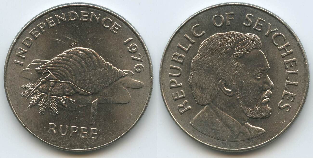Seychellen 1 Rupee 1976 G11472 - Declaration of Independence James ...