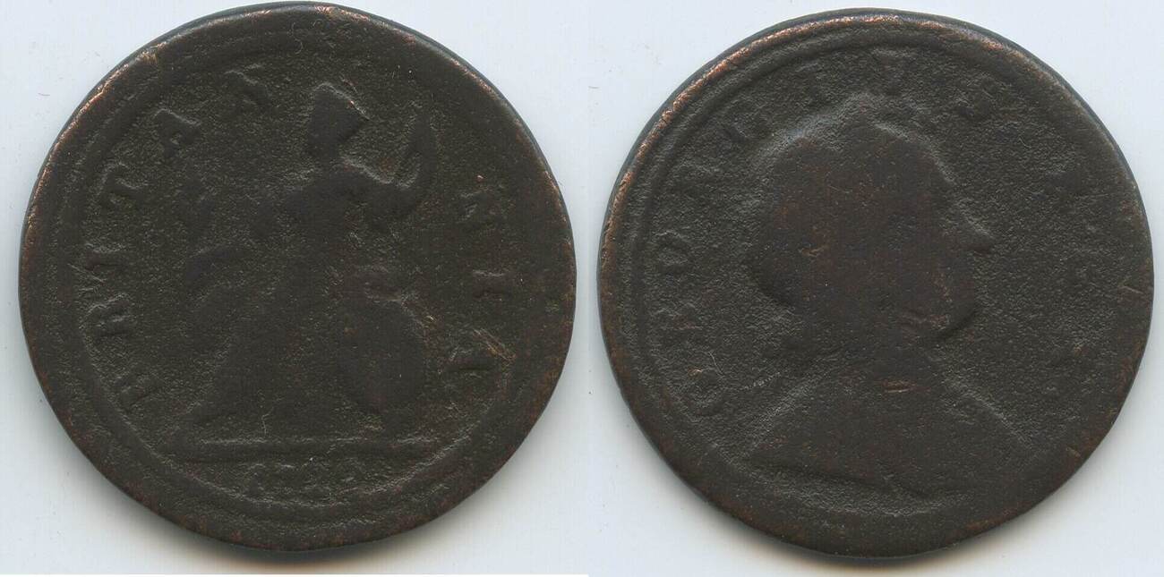 Großbritannien Great Britain Half Penny (½ Penny) 1722 G2229 - King ...