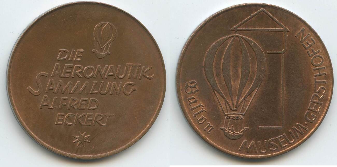 Deutschland Bayern Medaille nd. G10887 - Ballon Museum Gersthofen - Die ...