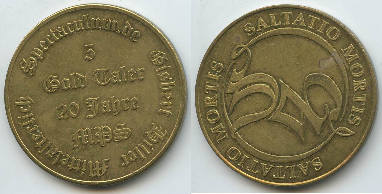 Deutschland Bundesrepublik Wertmarke 5 Gold Taler - Saltatio Mortis nd ...