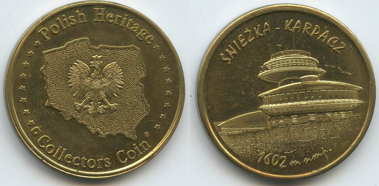 Polen Medaille Polish Heritage Collectors Coin nd. G15261 - Śnieżka ...