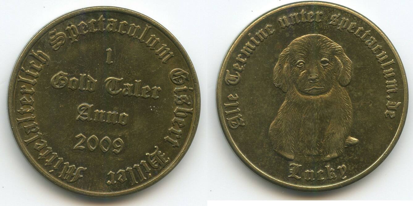 Deutschland Wertmarke 1 Gold Taler 2009 G8145 - Anno Spectaculum ...