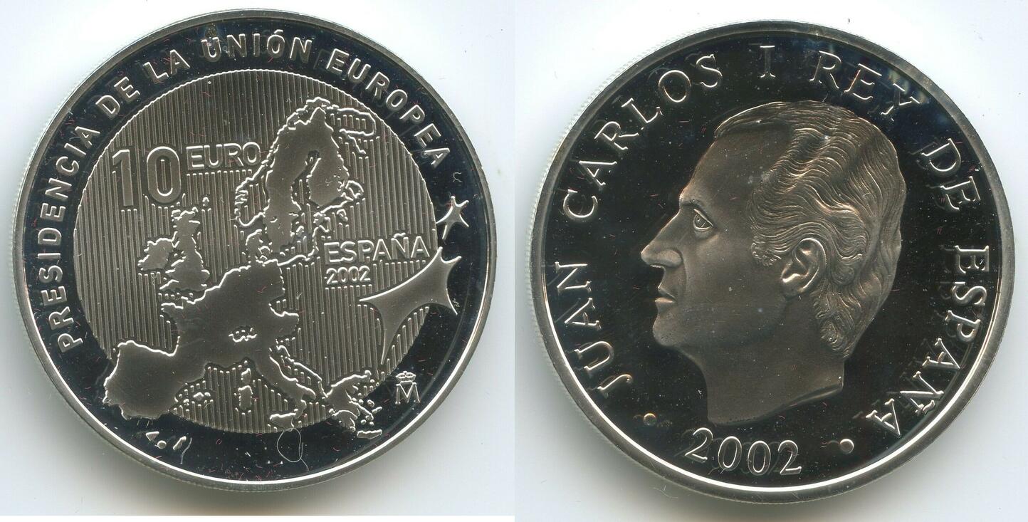 Spanien 10 Euro Silber 2002 GS088 - Spanish Presidency of the European ...