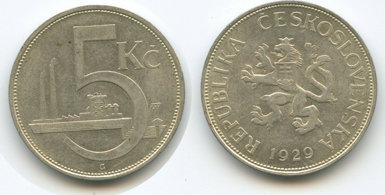 Tschechoslowakei 5 Korun 1929 G559 - Czechoslovakia Vorzüglich + | MA-Shops