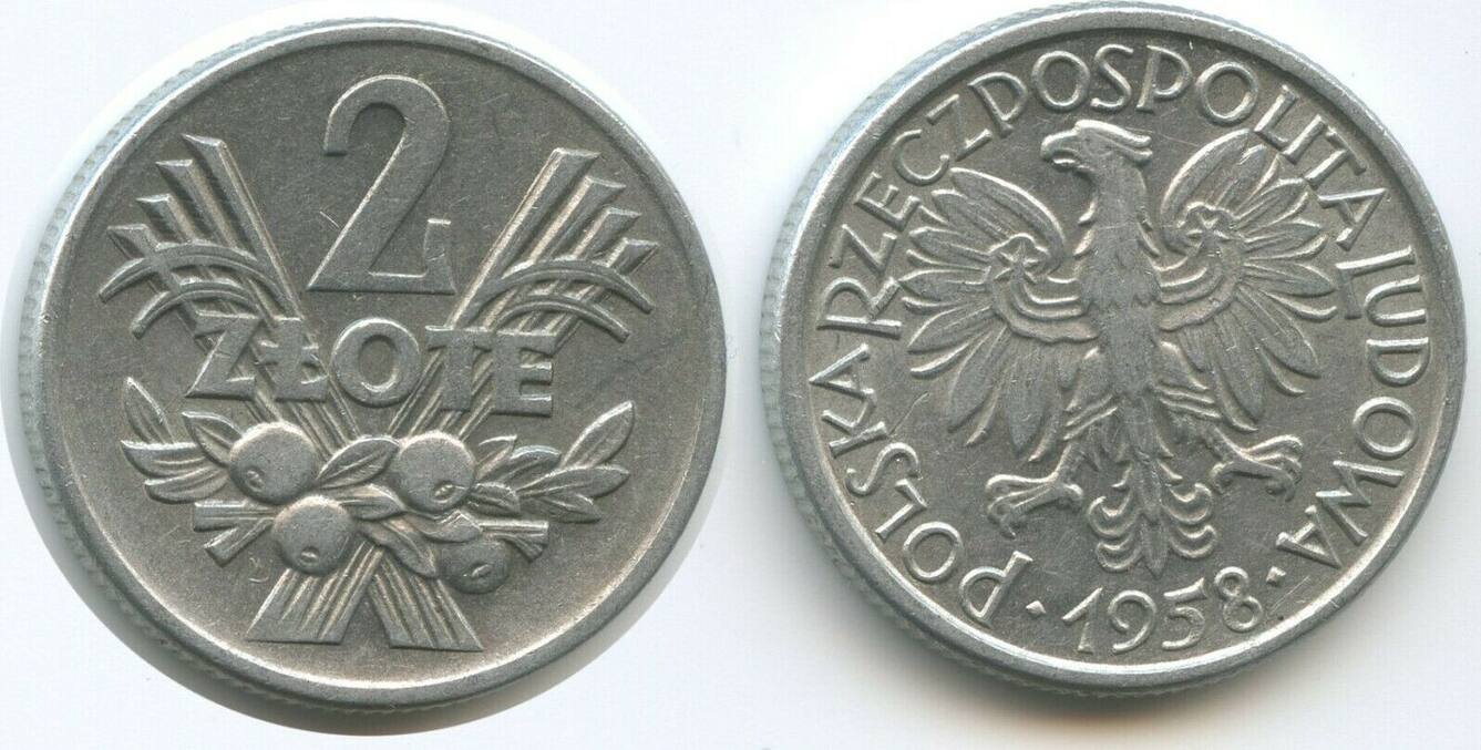 Polen 2 Zlote 1958 G8807 - Poland Polskich Polska Sehr Schön - Vorzüglich | MA-Shops