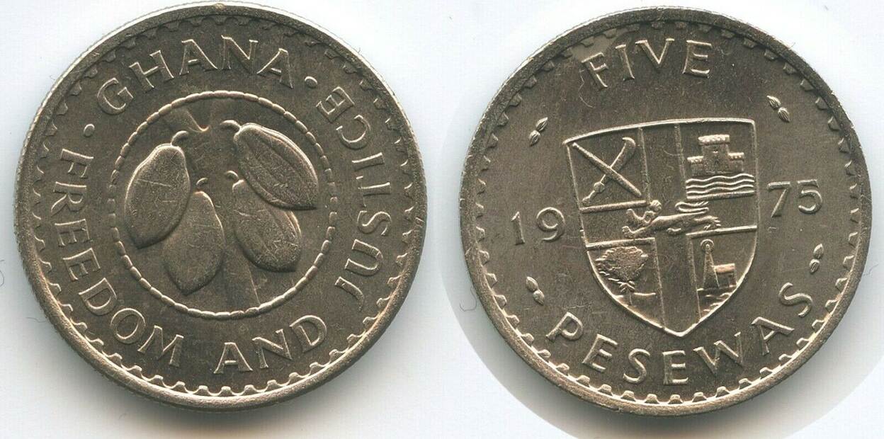 Ghana 2½ Pesewas 1967 G12845 - Cacao Fruits - FREEDOM AND JUSTICE Fast ...