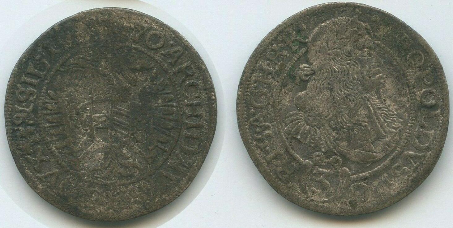 3 Kreuzer 1670 G5048 - RDR Schlesien Breslau SHS KM#471 Leopold I.1658-1705 | MA-Shops