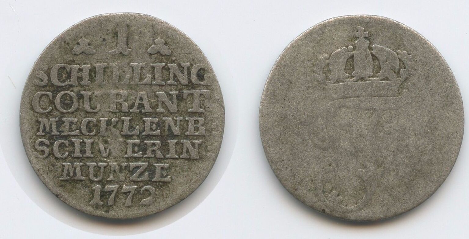 Mecklenburg-Schwerin 1 Schilling 1772 G14239 - Friedrich 1756-1785 Schön | MA-Shops
