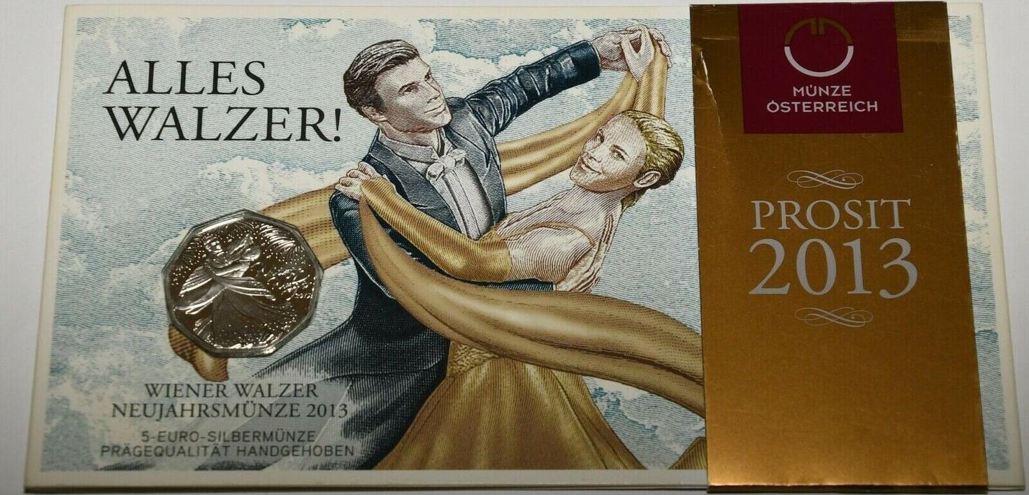 Österreich 2.Republik 5 Euro Silber 2013 GN286 - Neujahrsmünze Wiener ...