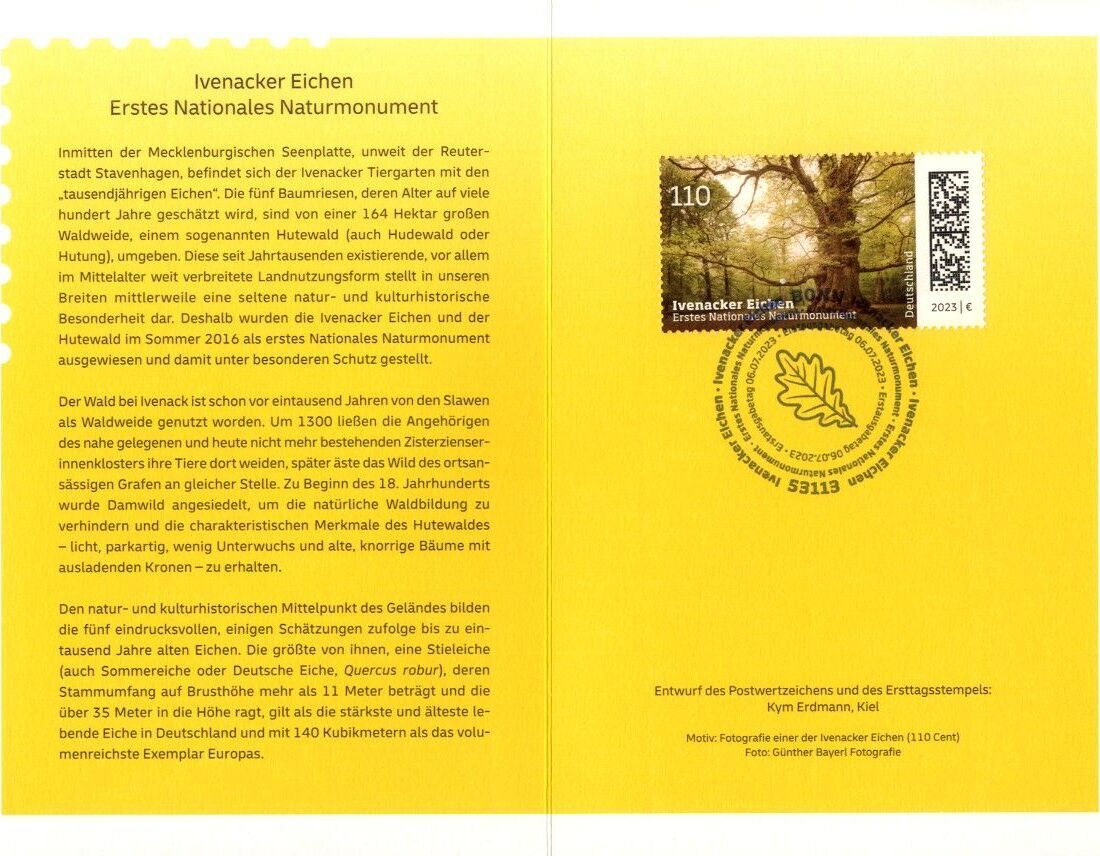 2023 BUND 3775 - Ivenacker Eichen Erstes Nationales Naturmonument ...
