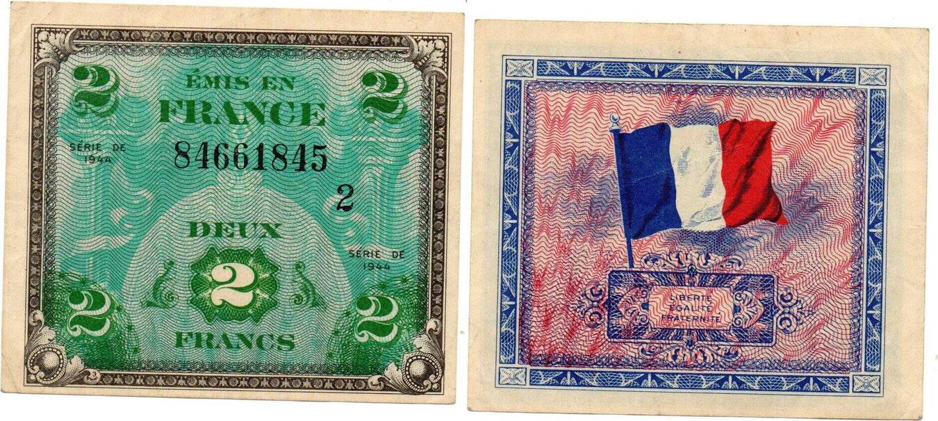 France - Frankreich 2 Francs 1944 Série 2 VF | MA-Shops
