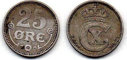 Danemark - Denmark 25 Ore 1918 VF | MA-Shops
