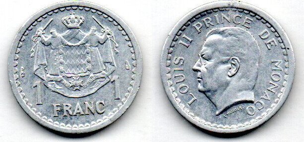 Monaco 1 Franc ND VF | MA-Shops