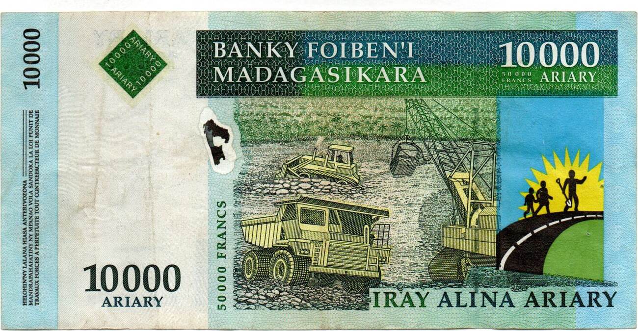 Madagascar 10000 Ariary 2007 VF | MA-Shops
