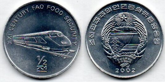 Corée du Nord - Nord Korea 1/2 Chon 2002 AU | MA-Shops