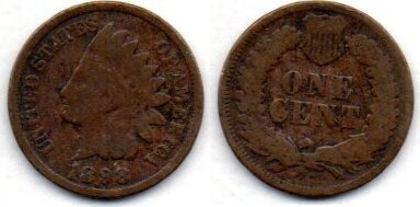 USA 1 Cent 1898 F | MA-Shops