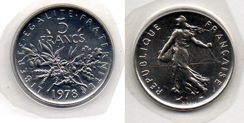 France - Frankreich 5 Francs 1978 st | MA-Shops