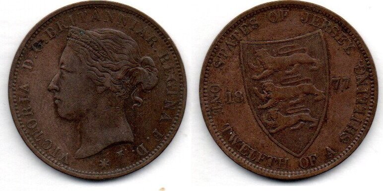 Jersey 1/12 Shilling 1877 H ss | MA-Shops
