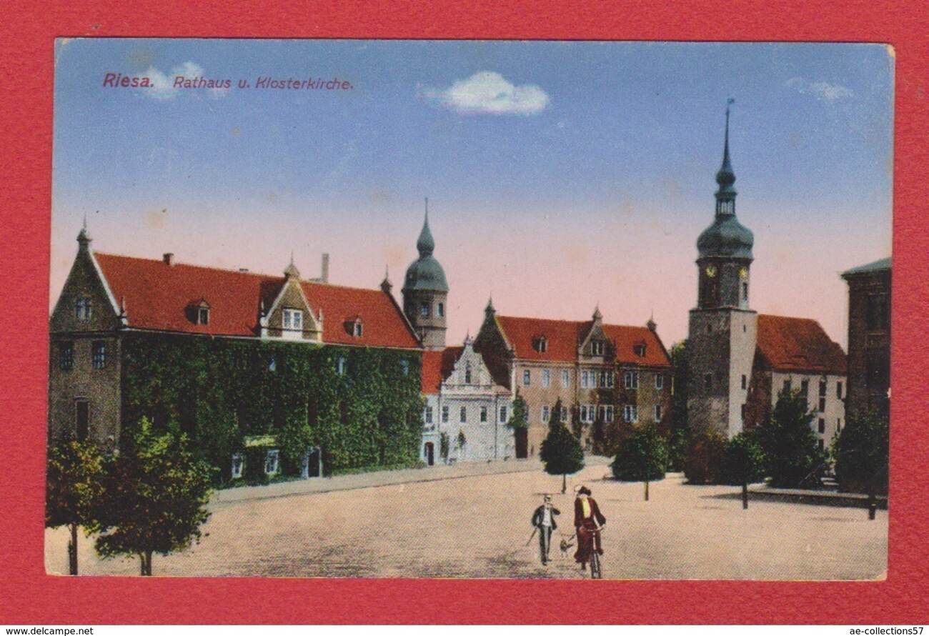 Riesa (Sachsen) Postkarte 1918 Rathaus | MA-Shops