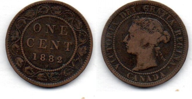 Canada 1 Cent 1882 H F | MA-Shops