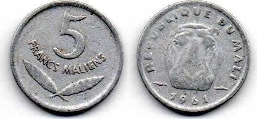 Mali 1 Franc 1961 F | MA-Shops