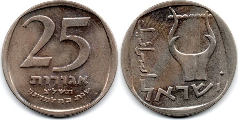 Israël 25 Agorot 1980 AU | MA-Shops