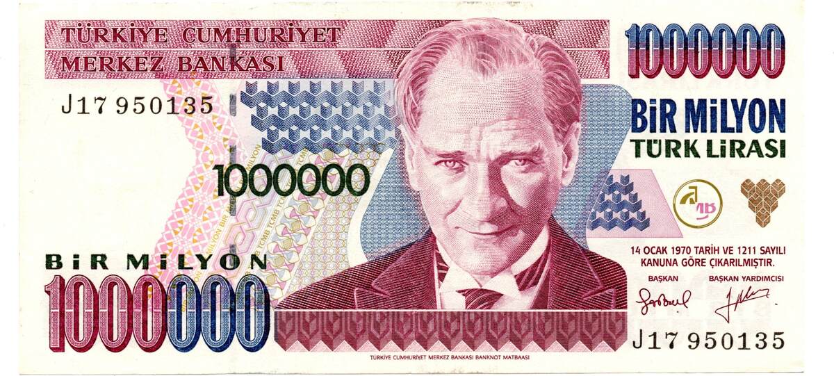 Turquie - Turkey 1000000 Lira 1995 VF | MA-Shops