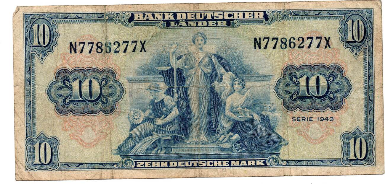 Allemagne - Deutschland - Germany 10 Mark 1949 F | MA-Shops